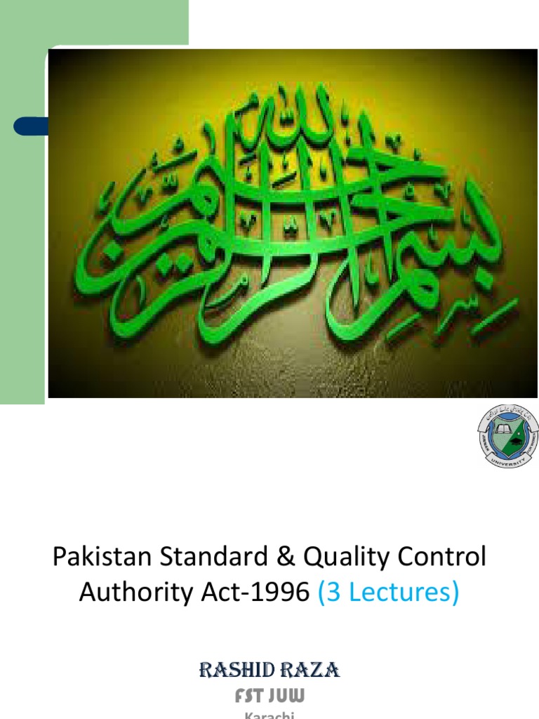 PSQCA Act | PDF | Iso 9000 | Crime & Violence