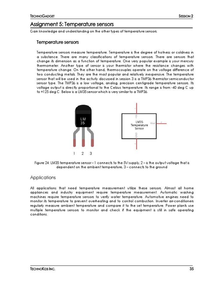 Understanding Temperature and Proximity Sensors | PDF | Thermometer ...