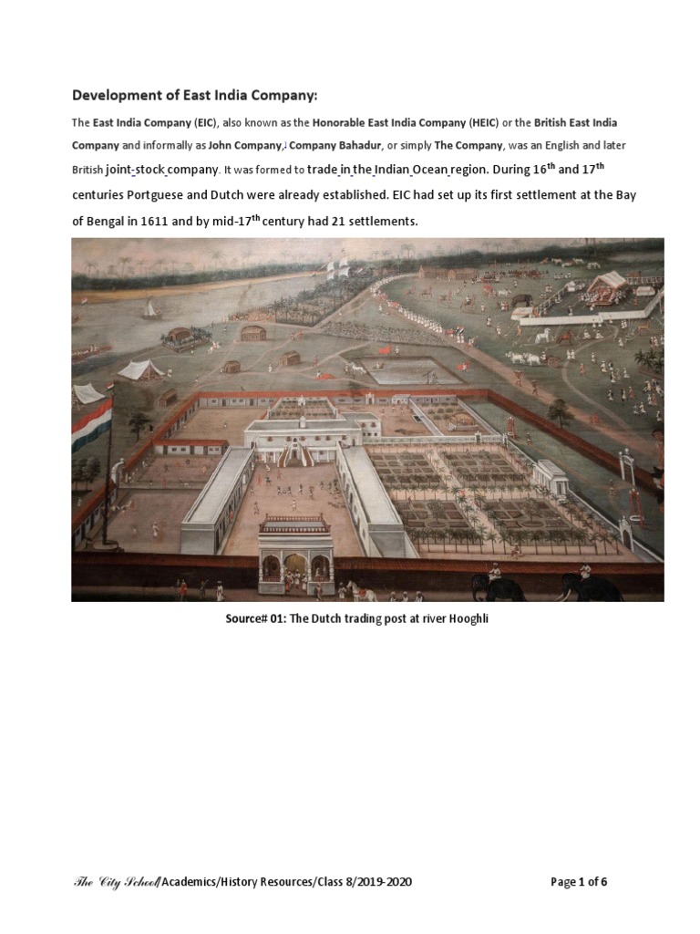 'Development of East India Company | PDF | East India Company | Armed ...