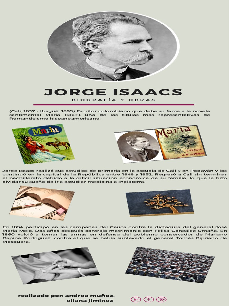 Infografía Jorge Isaacs Eliana y Andrea Miñoz | PDF