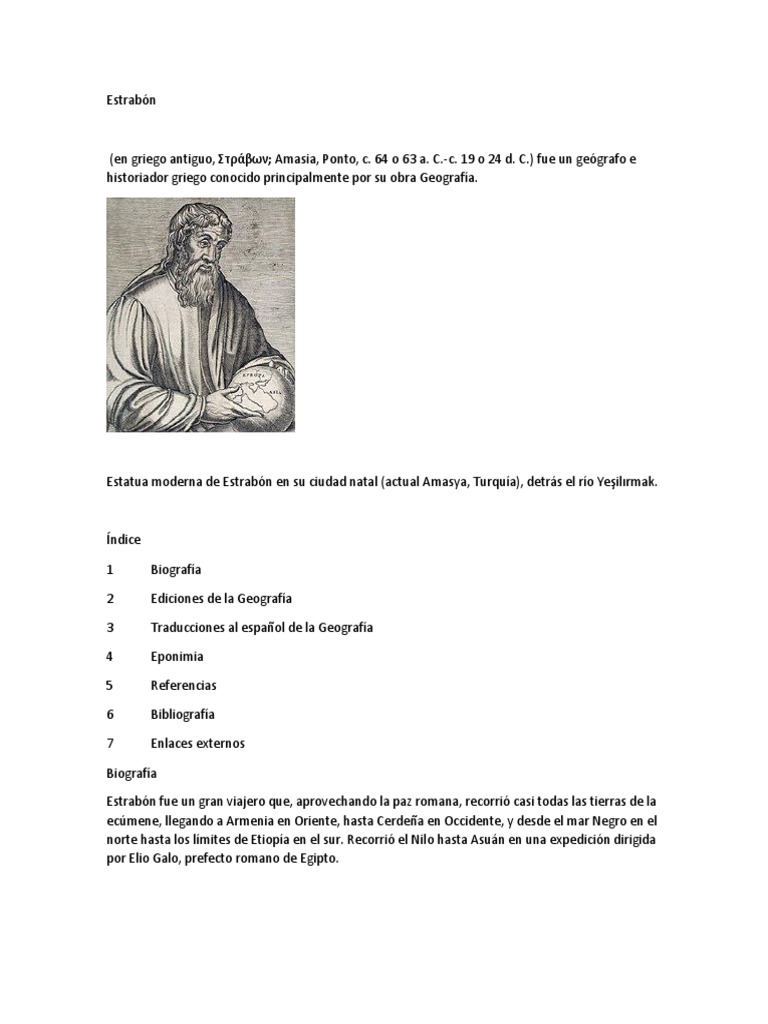 Estrabón | PDF | Science | Geografía
