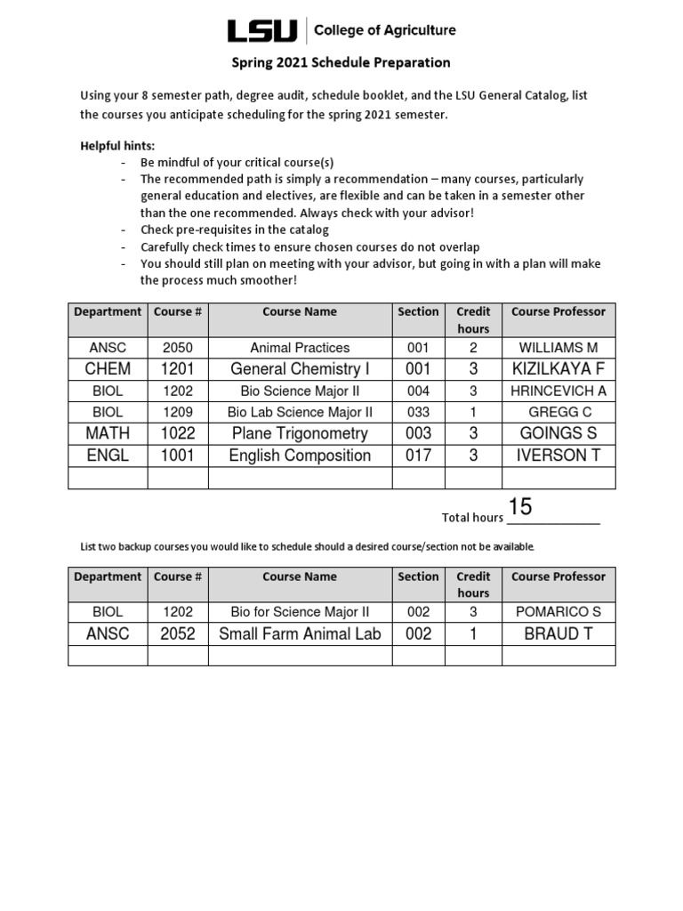 Spring 2021 Course Planning Guide | PDF