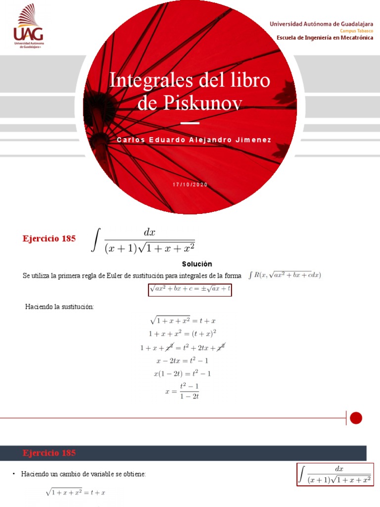 Integrales Del Libro de Piskunov | PDF