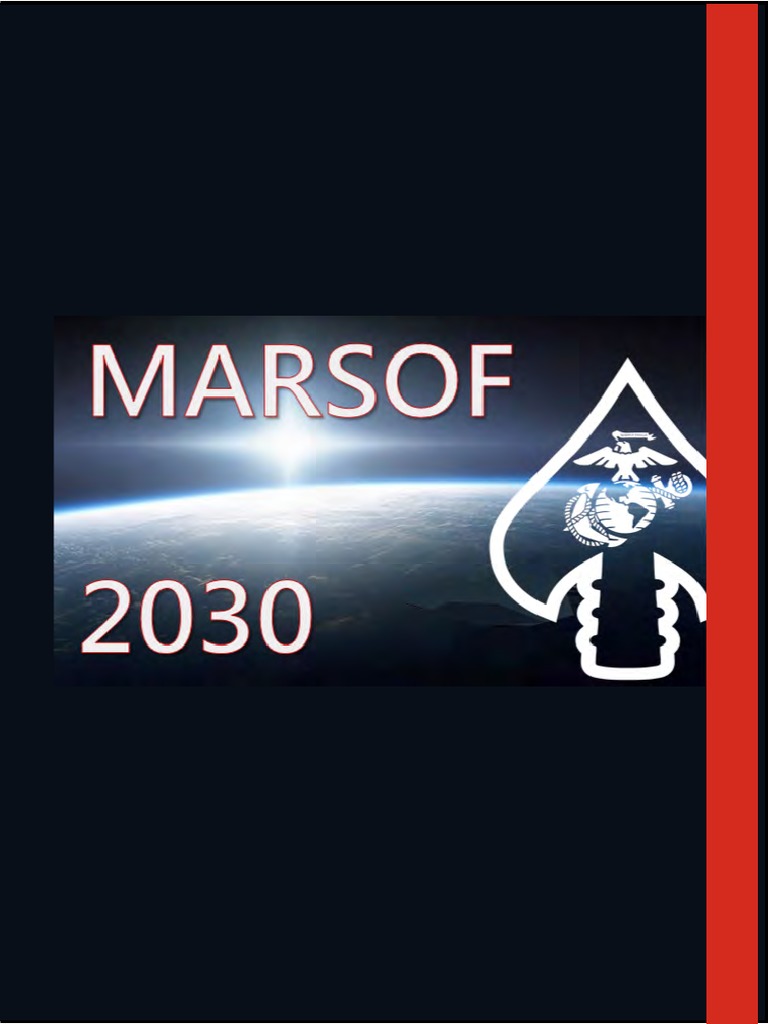 Marsof 2030 | PDF | United States Special Operations Command | Cyberwarfare