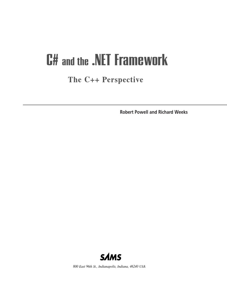 067232153x C And The Framework The C Perspective Powell