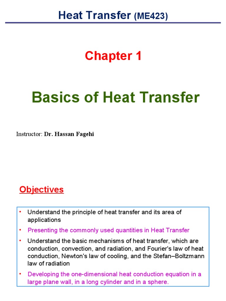 Chapter - 1 (1) كامل | PDF | Heat Transfer | Thermal Conduction