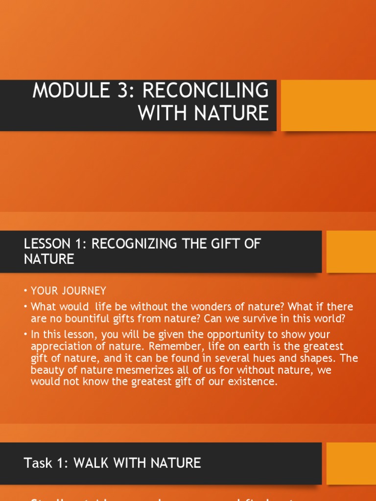 Appreciating Nature's Gifts | PDF