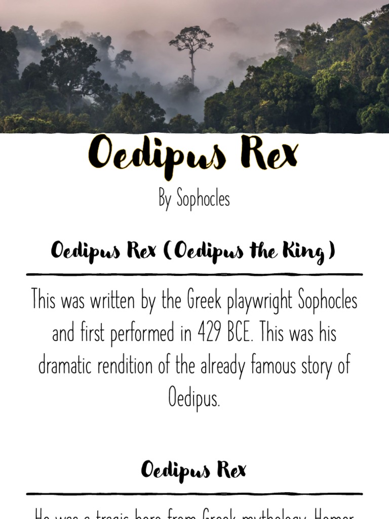 Oedipus Rex (Oedipus The King) | PDF | Tragedy | Plot (Narrative)