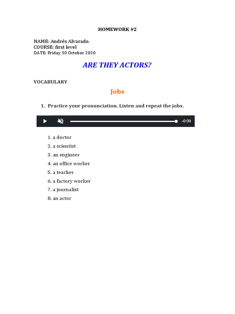 Homework # 3 - Are They Actors? | PDF