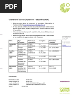 Dates Et Inscription - Goethe-Institut Cameroun | PDF