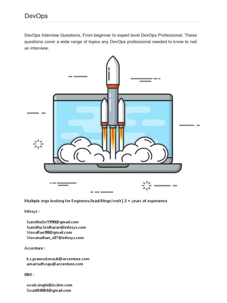 DevOps Interview Questions | PDF | Version Control | Cloud Computing