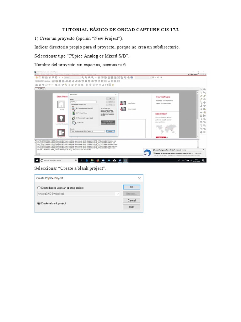 Tutorial Basico de Orcad Capture CIS 17 2 PDF | PDF | La interacción persona-ordenador | Software