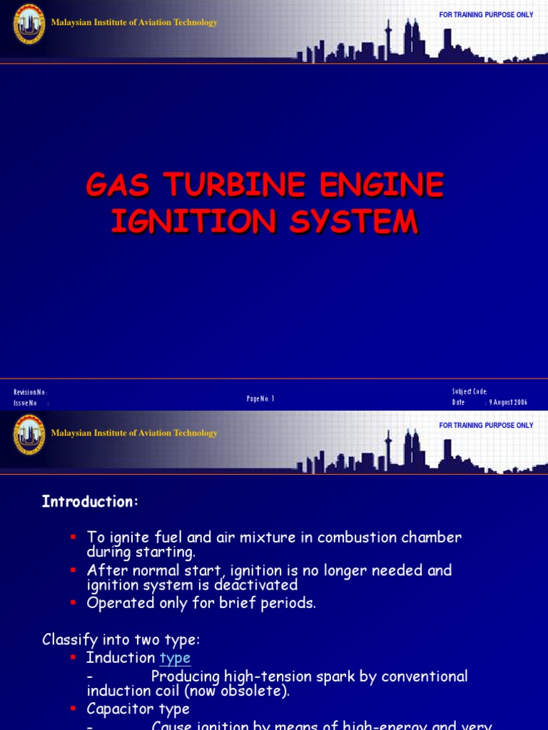 Gas Turbine Ignition Systems | PDF | Ignition System | High Voltage