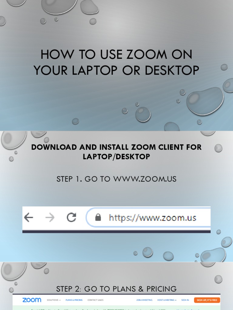 How to Use Zoom on Laptop Guide | PDF | Gmail | System Software