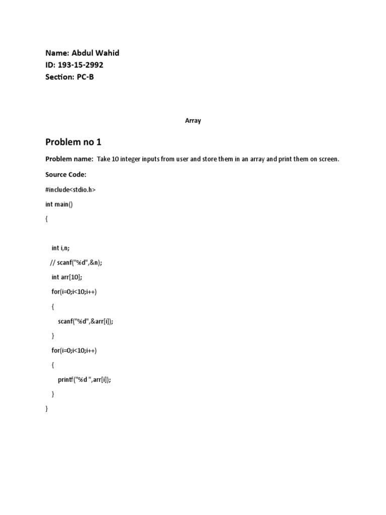Cse 135 Lab | PDF | Pointer (Computer Programming) | Computer Data