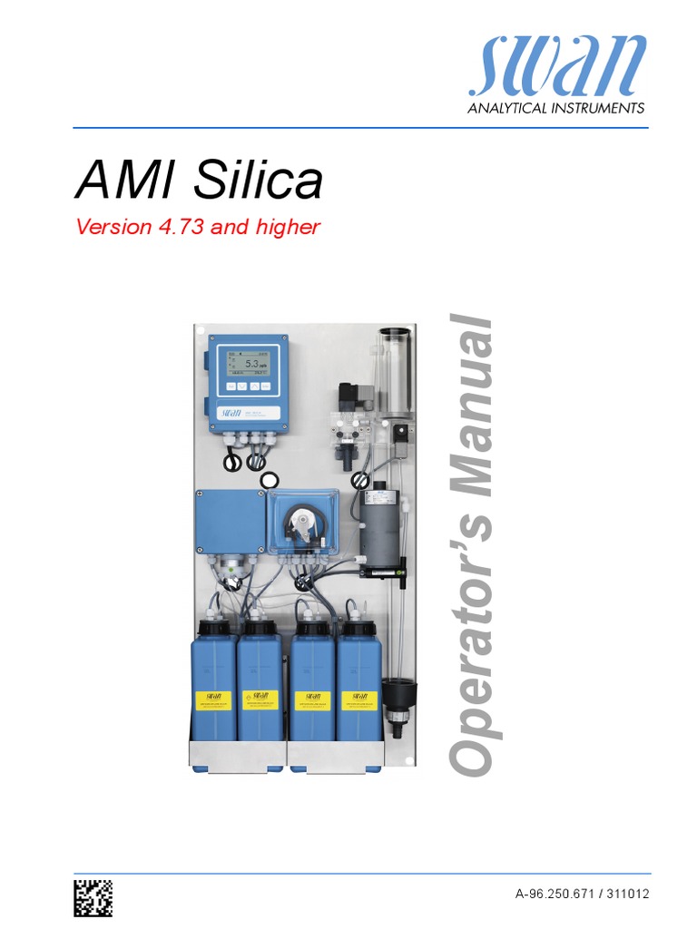 SWAN AMI Silica Analyzer PDF | PDF | Relay | Valve