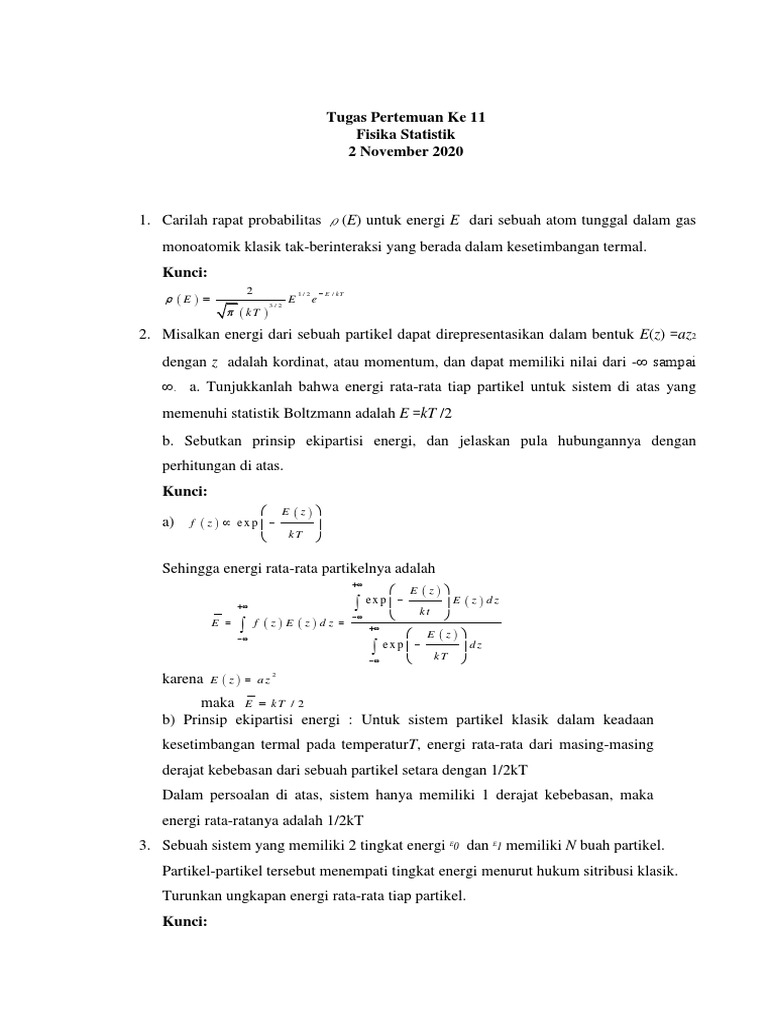 Tugas Tambahan-11 FisTat 2020-11-02 | PDF