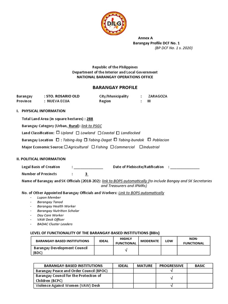 Barangay Profiling System | PDF | Computing And Information Technology ...