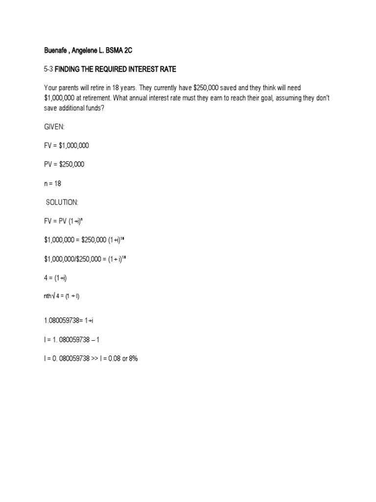 Retirement Planning and Investment Analysis | PDF | Present Value ...