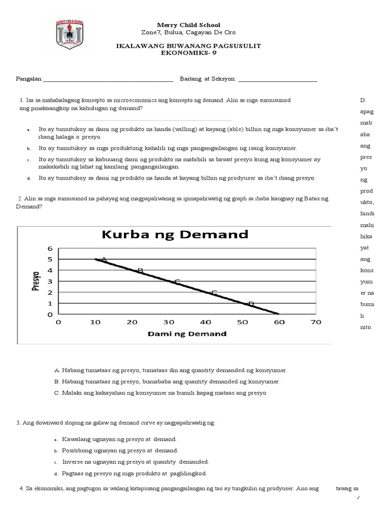 Grade 9 Ap Exam | PDF