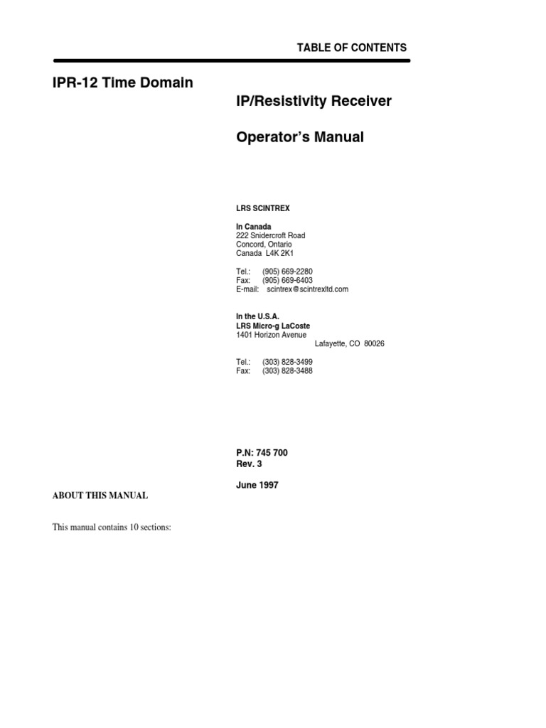 IPR 12 Manual PDF | PDF | Rechargeable Battery | Electronics