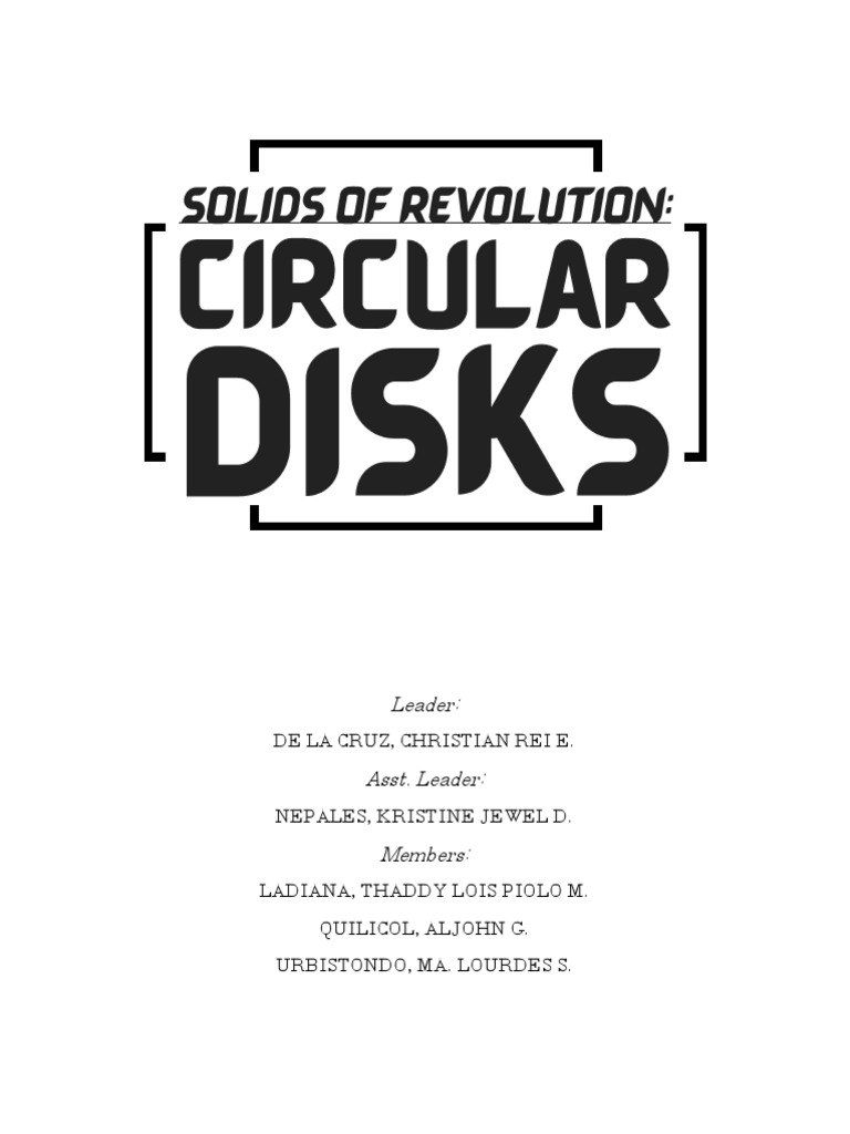 Volume Calculation Using Disk Method | PDF | Mathematical Objects | Differential Geometry