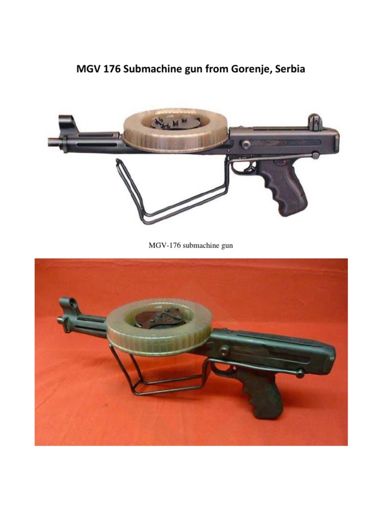MGV 176 Sub Machine Gun From Gorenje | Machine Gun | Projectile Weapons