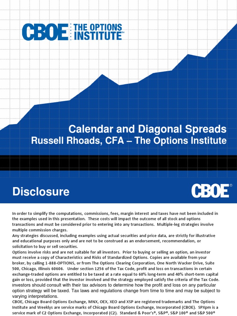 CBOE Spreads Calendar PDF | PDF | Option (Finance) | Investor