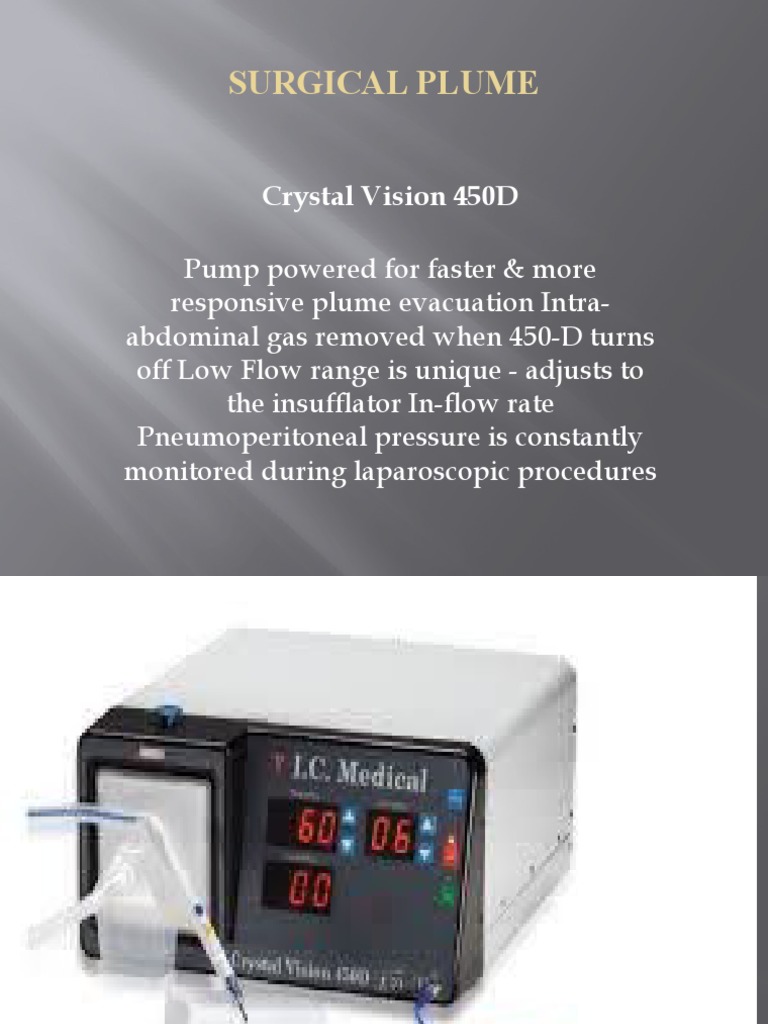 Surgical Plume: Crystal Vision 450D | PDF