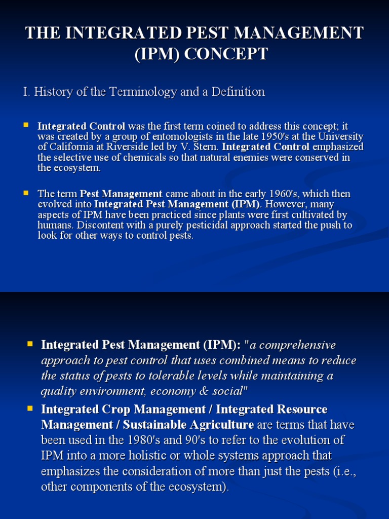 Overview of Integrated Pest Management | PDF | Pest Control | Pesticide