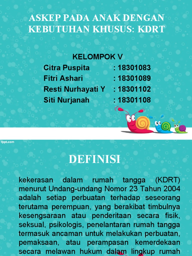 Askep Pada Anak Dengan Kebutuhan Khusus KDRT | PDF | Kesehatan Holistik