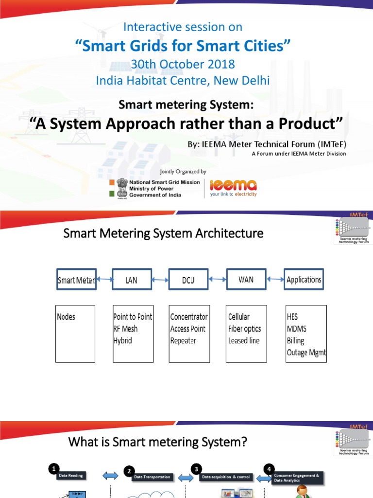 Smart Metering Approach by IEEMA PDF | PDF | Smart Grid | Systems ...