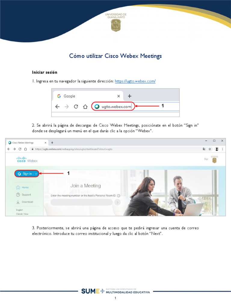 Tutorial Como Utilizar Cisco Webex Meetings PDF | PDF | Ventana ...