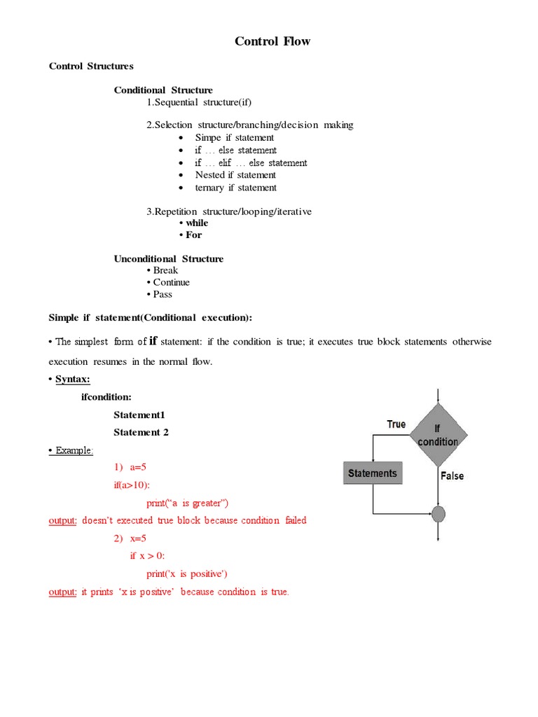 Control Flow: Control Structures Conditional Structure | PDF | Anonymous Function | Control Flow