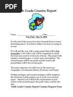 Unit 2 GT Country Project Rubric 1 | PDF | Map | Natural Environment