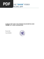 ZOOM: Instruction Manual For Program Participants: Joining A ZOOM ...