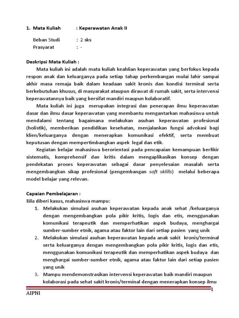 Kep Anak Ii | PDF | Pengembangan Diri