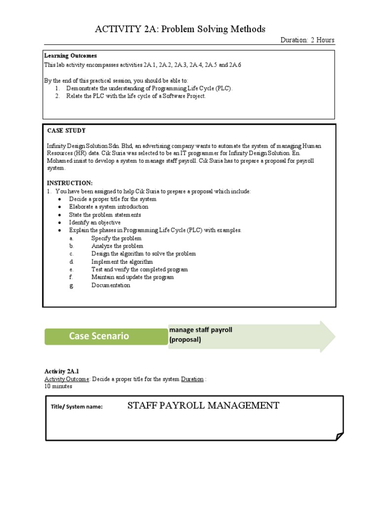 PSPD Lab Aktiviti 2A | PDF | Computer Program | Programming