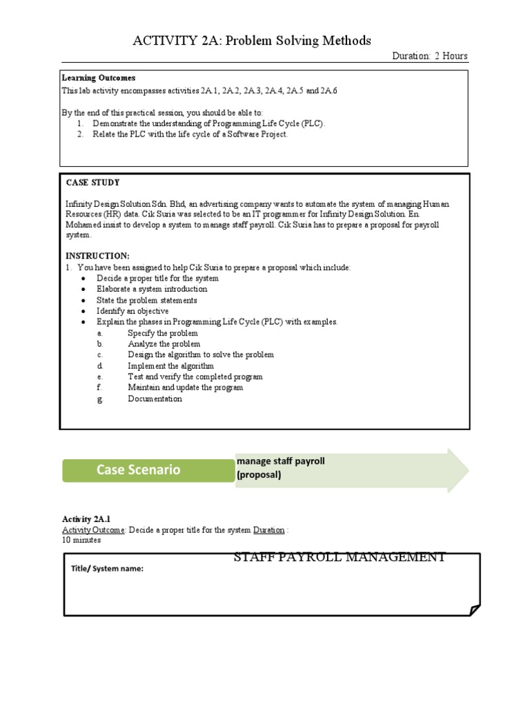 PSPD Lab Aktiviti 2A | PDF | Product Lifecycle | Computer Program