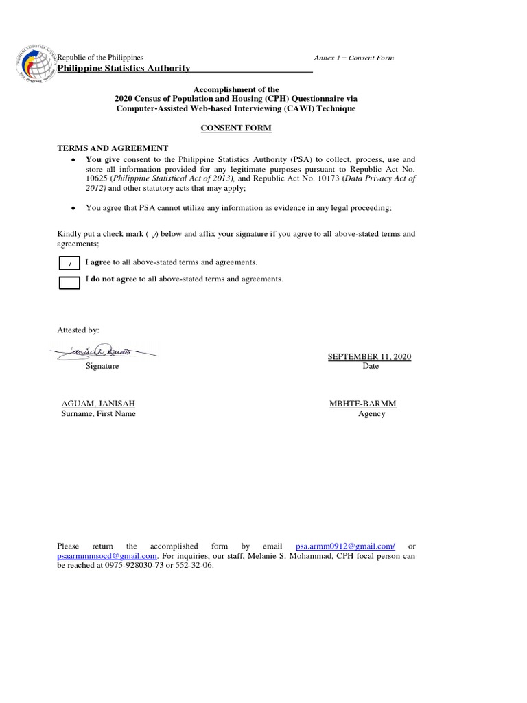 Census Form 2020 PDF | Download Free PDF | Information Technology | Privacy