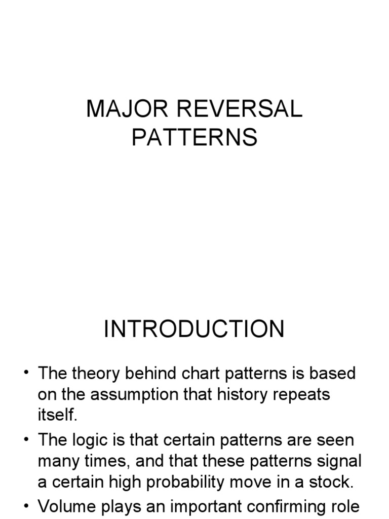 Major Stock Reversal Patterns Guide | PDF | General Fiction