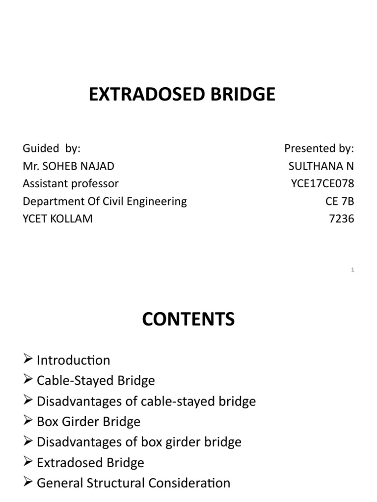 Extradosed Bridge Overview | PDF | Bridge | Civil Engineering