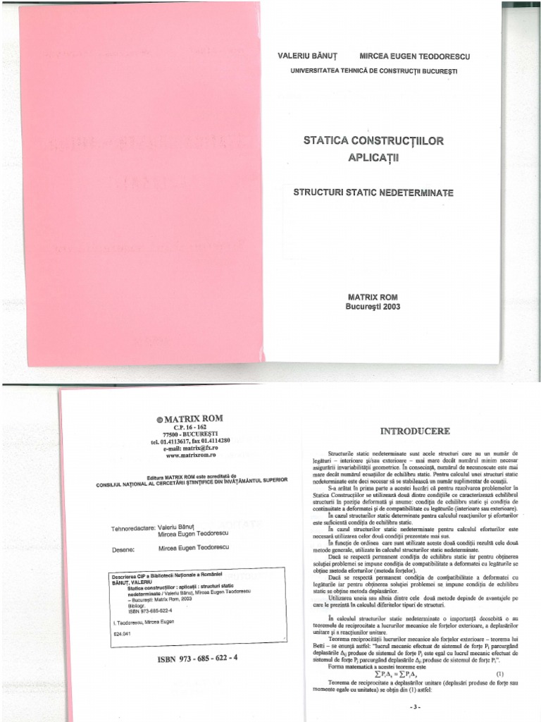 Statica Constructiilor-Pobleme | PDF