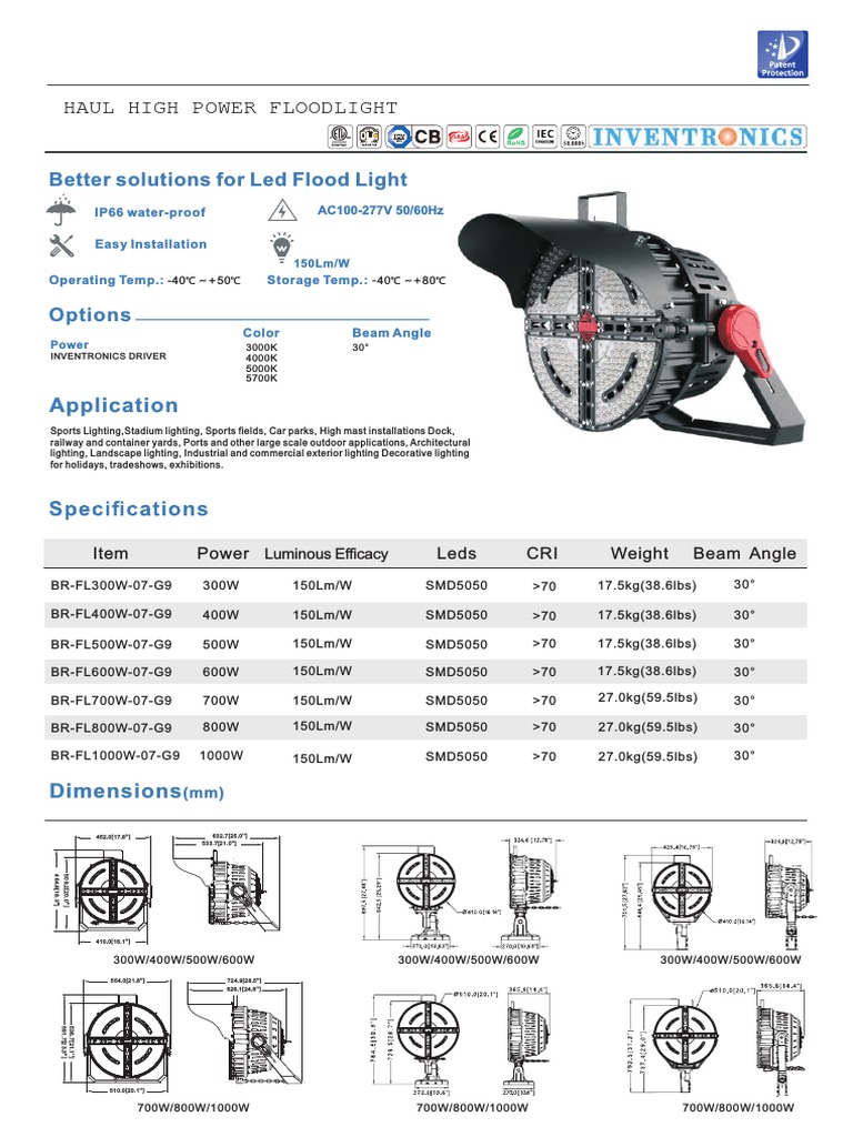 Haul High Power Floodlight: Better Solutions For Led Flood Light | PDF ...
