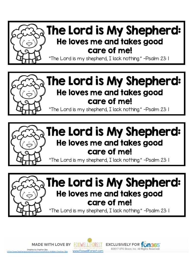 Original - Psalm 23 Sheep Paper Plate Craft Download | PDF