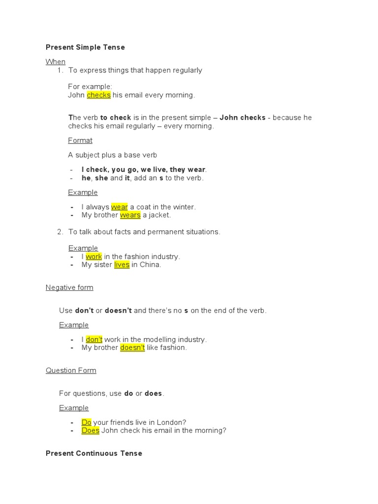 Grammar Lesson 2 | PDF