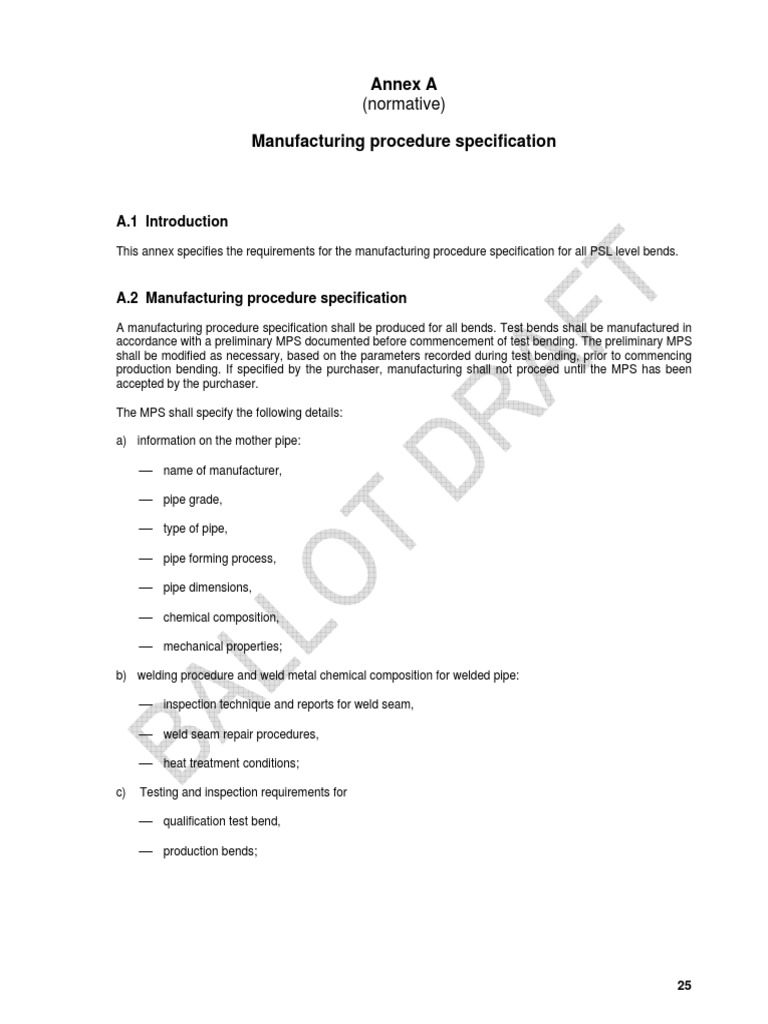 Pipe Bending WPS | PDF