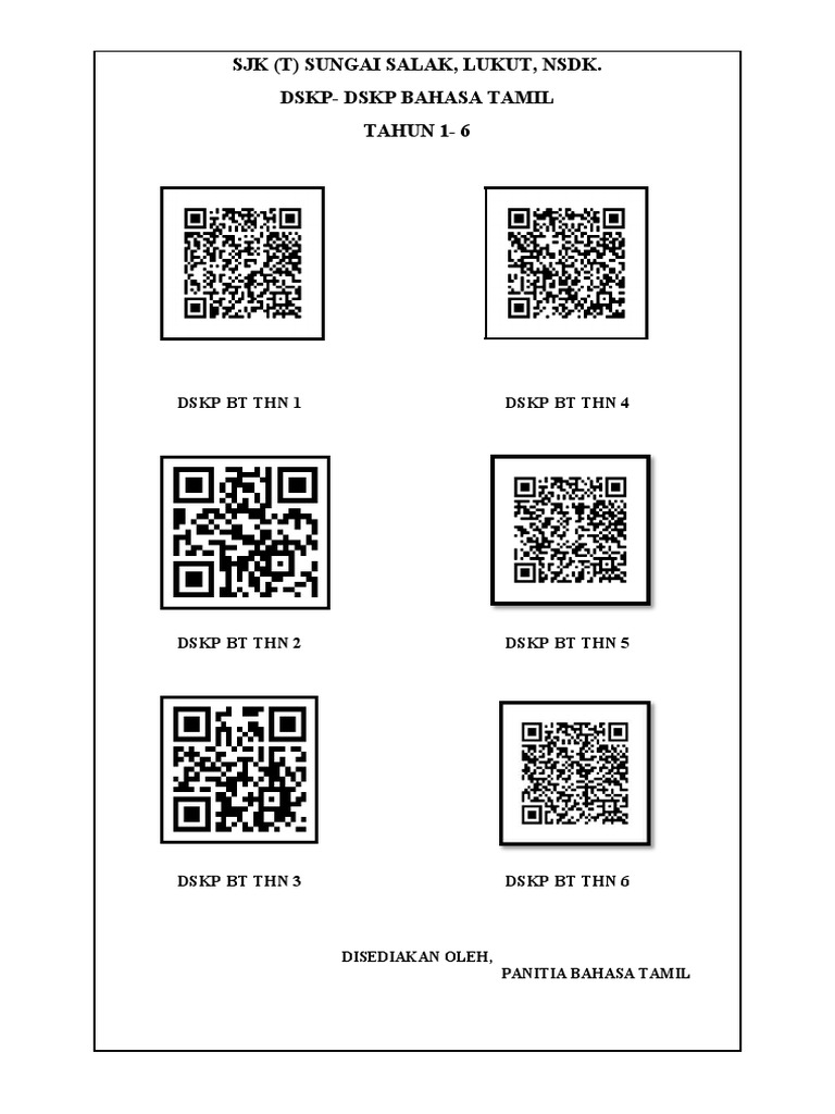 BT QR Code DSKP | PDF