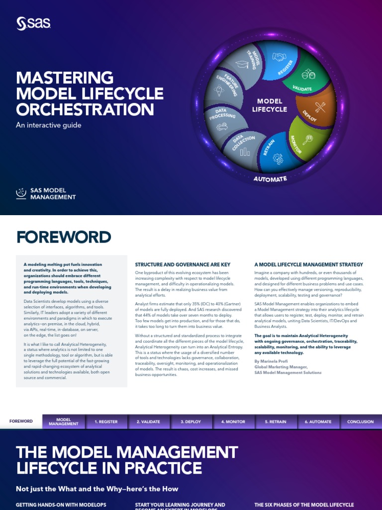 Mastering Model Lifecycle Orchestration 111632 | PDF | Sas (Software) | Automation