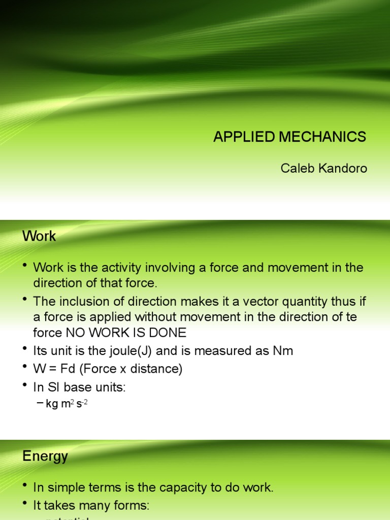 APPLIED MECHANICs | PDF | Angular Momentum | Momentum